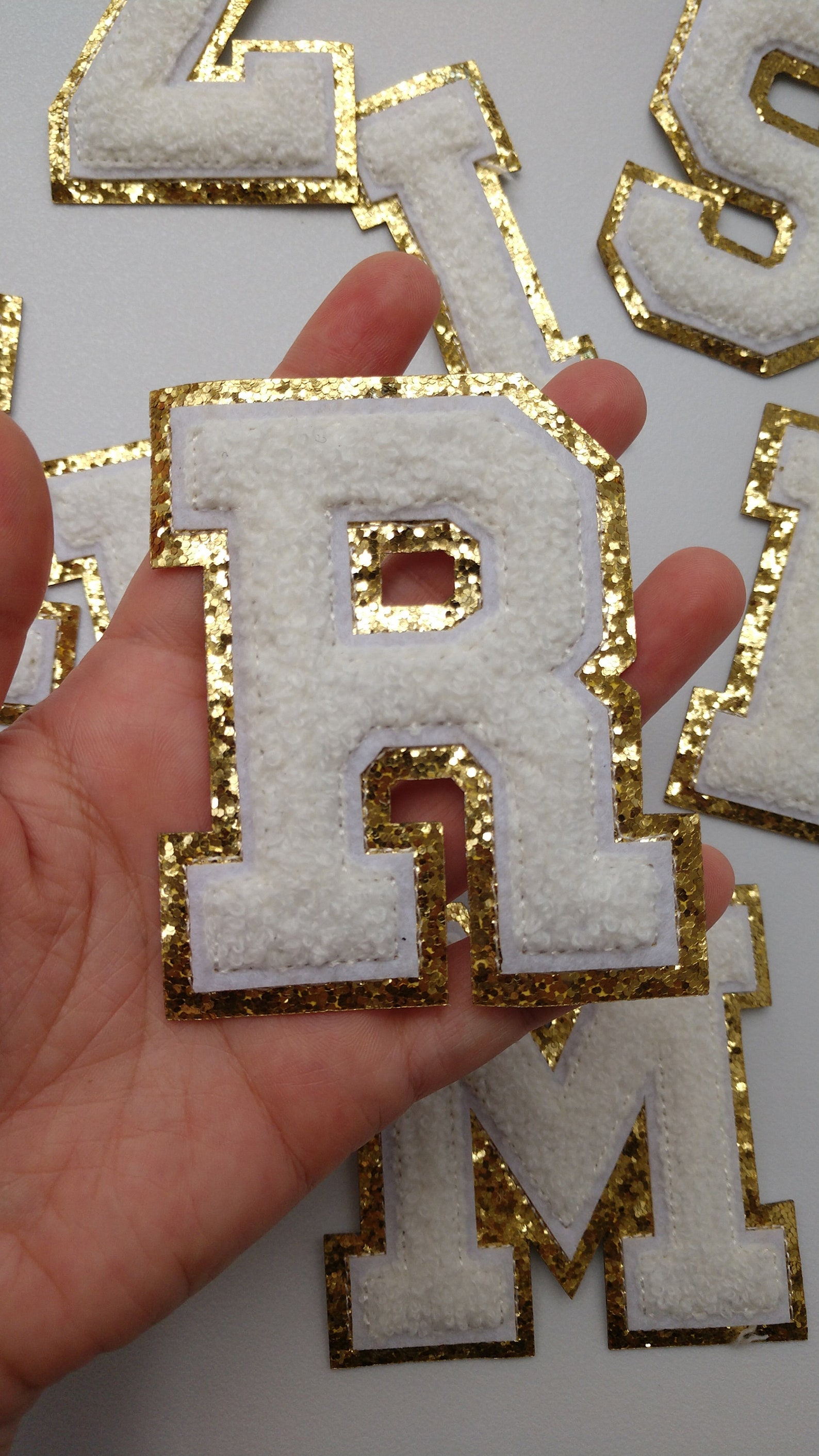 White Embroidered Letter Iron on Applique Patchembroidery - Etsy