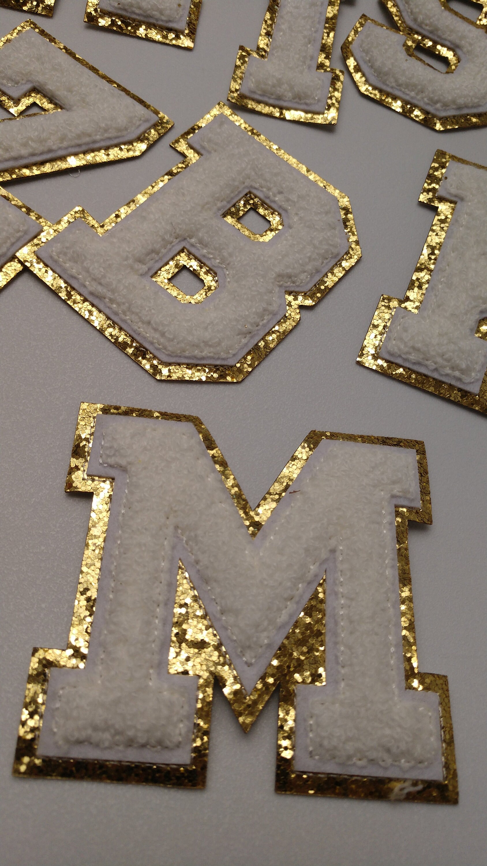 White Embroidered Letter Iron on Applique Patchembroidery - Etsy