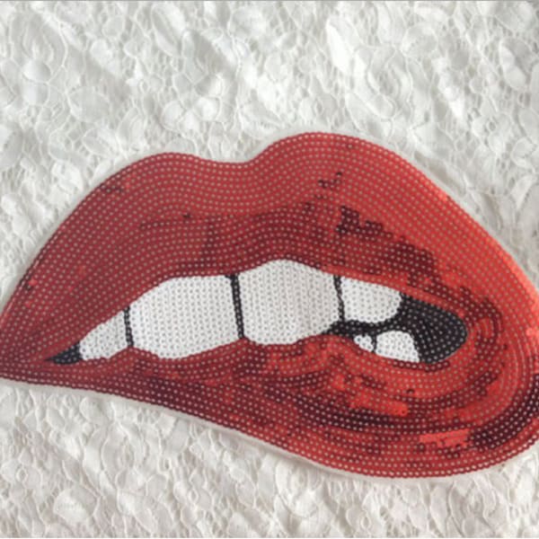 Lips Patch - Etsy