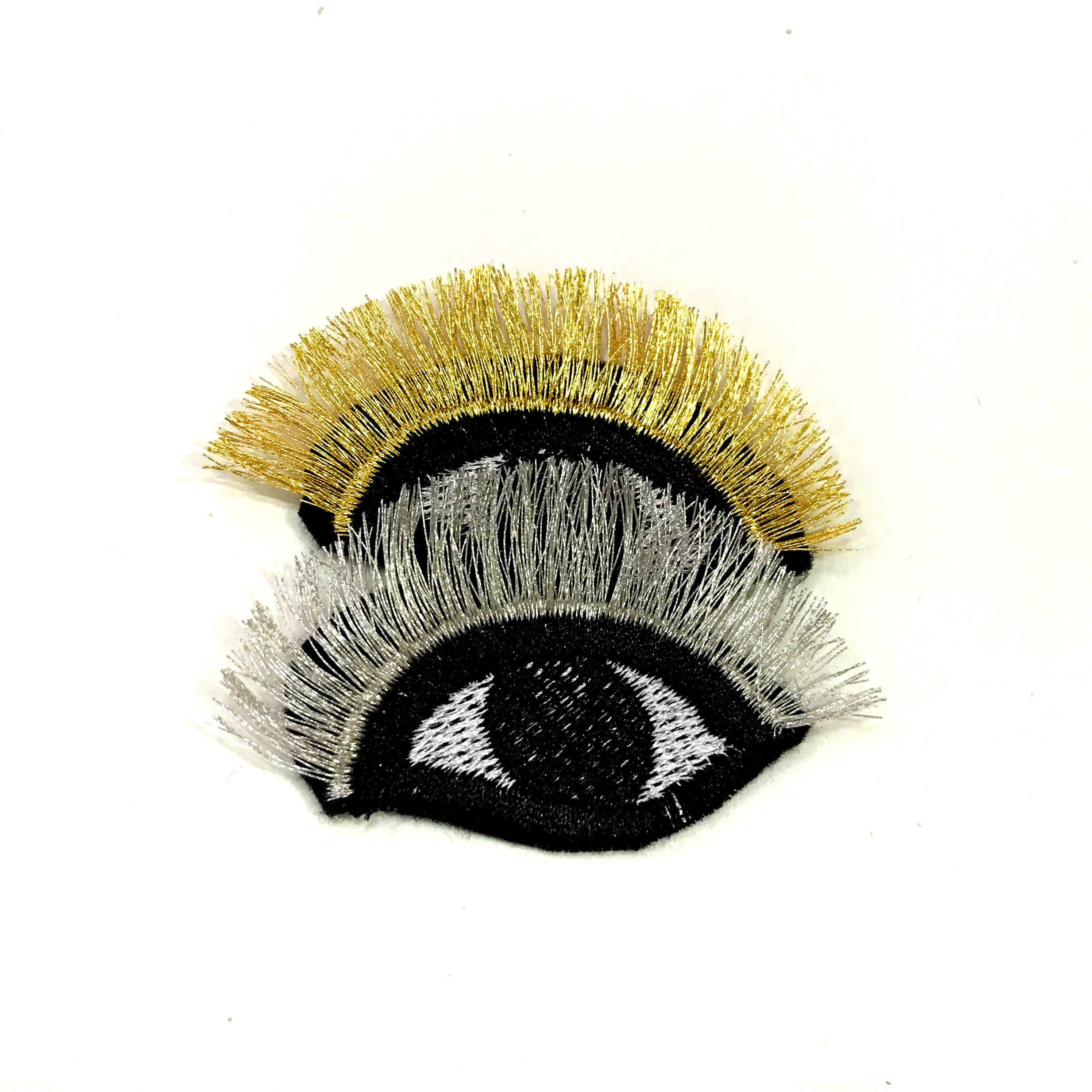 A Pair of Embroidered Iron On Eyes Applique PatchIron On Eyes | Etsy