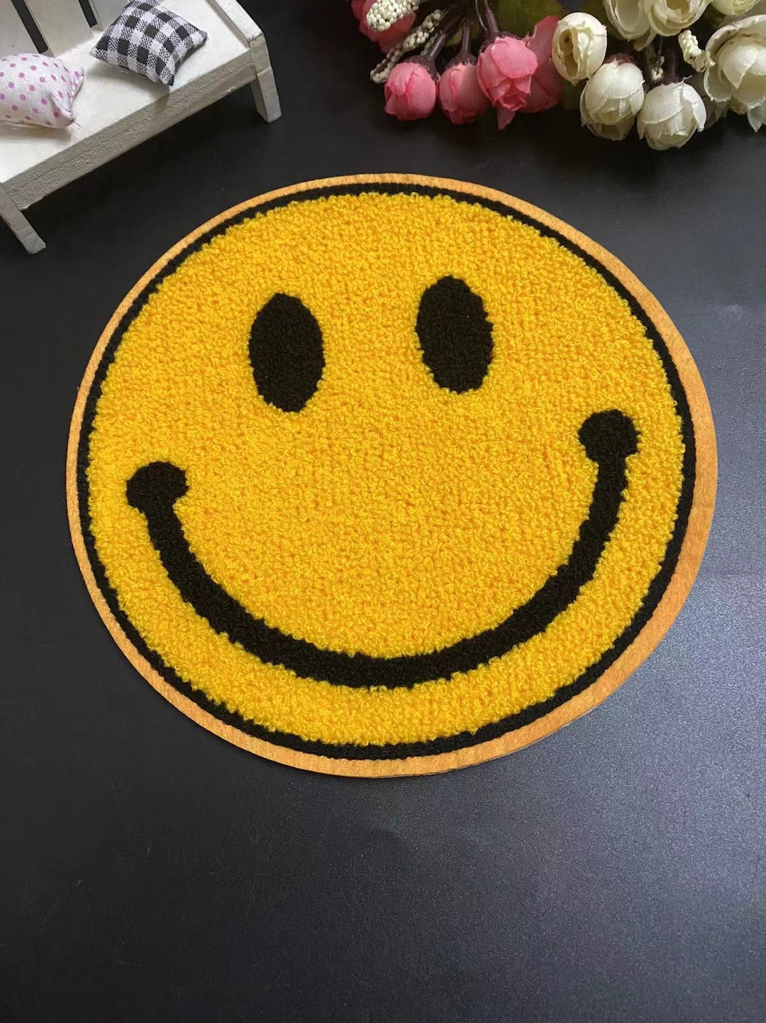 Smile Embroidery Applique Patch,embroidered Smile Patch Supplies for ...