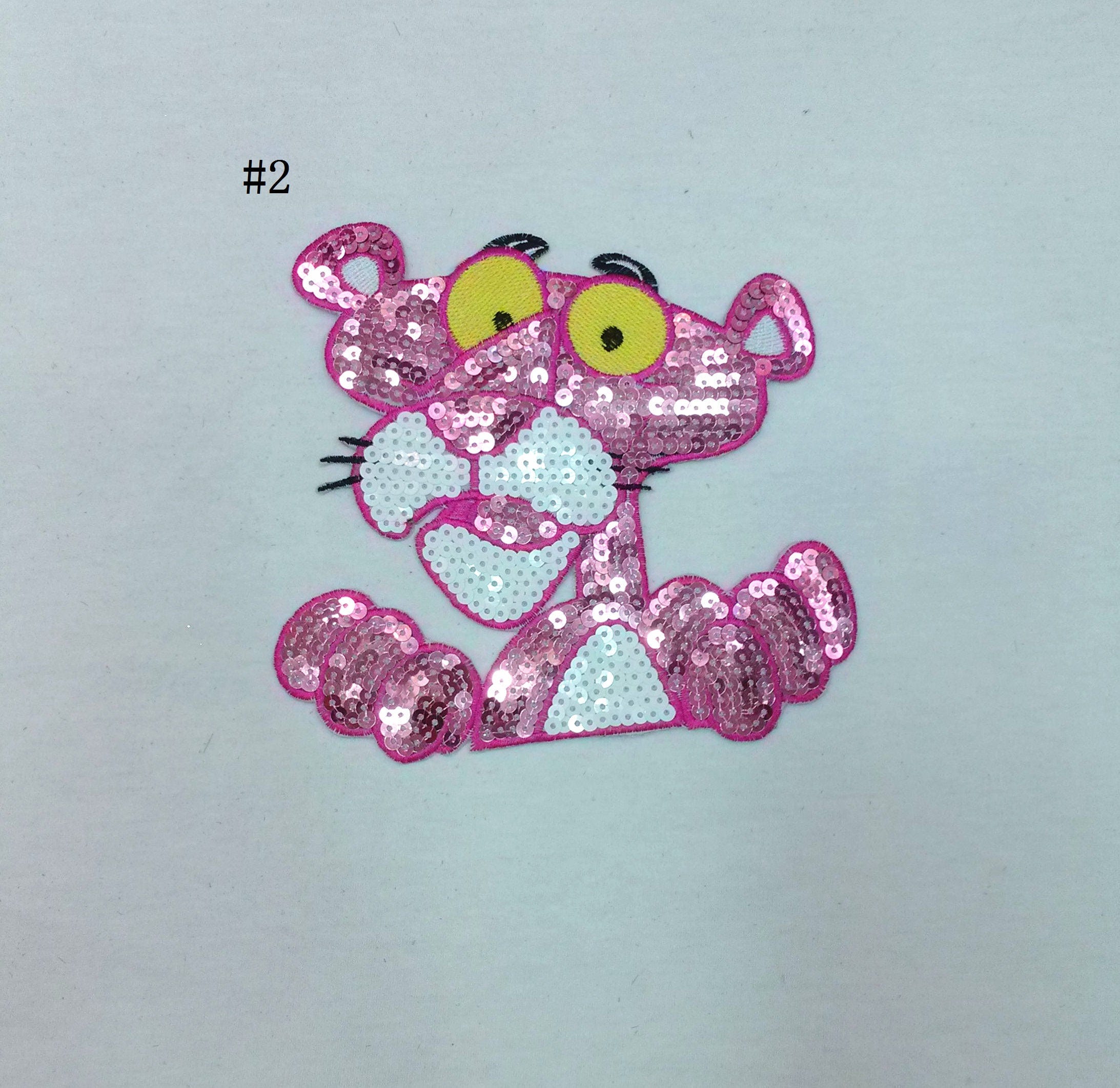 Cartoon Panther Sequined Applique Patchpaillette - Etsy