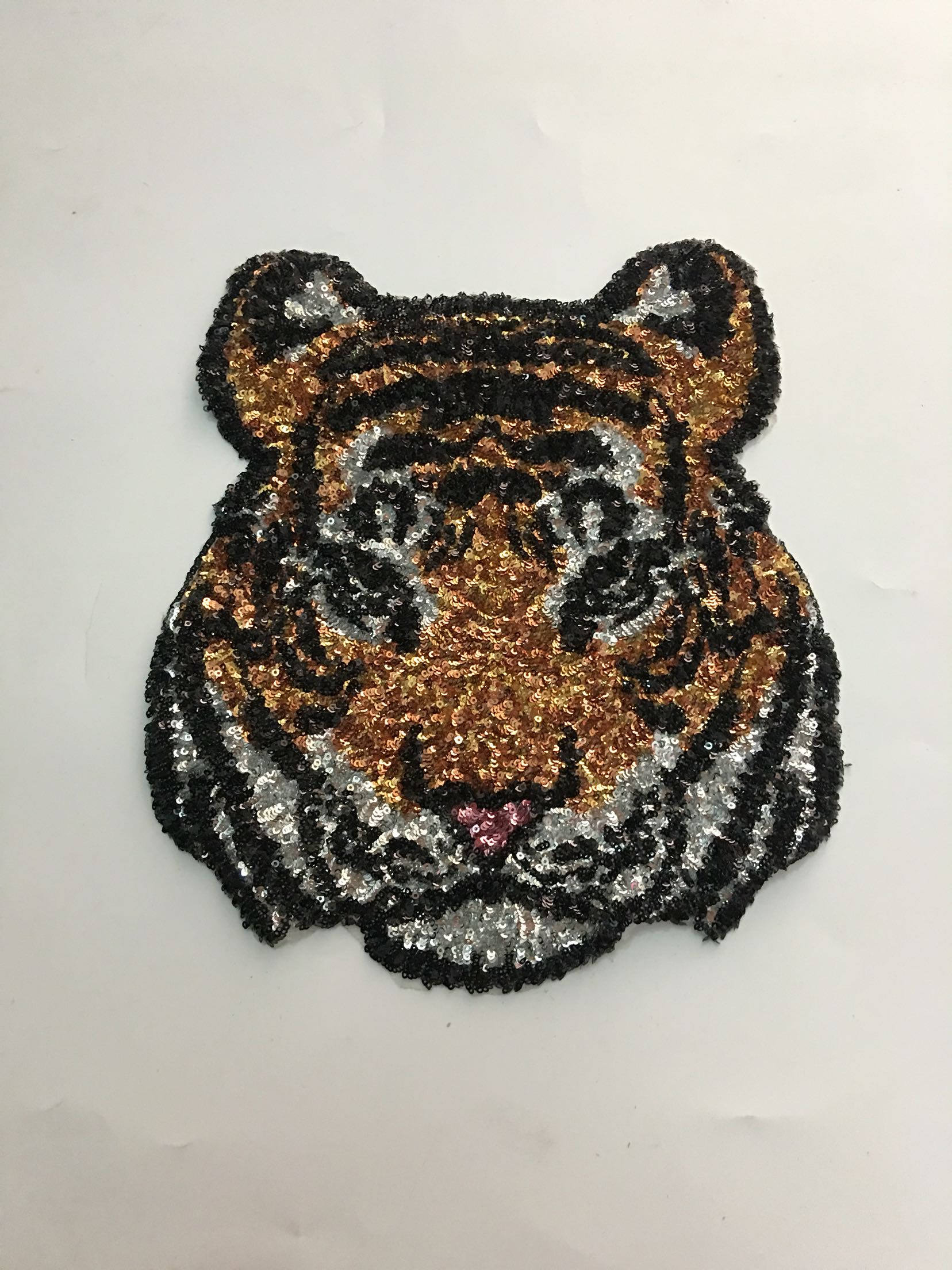 Large Tiger Head Sequined Applique Patchpaillette - Etsy