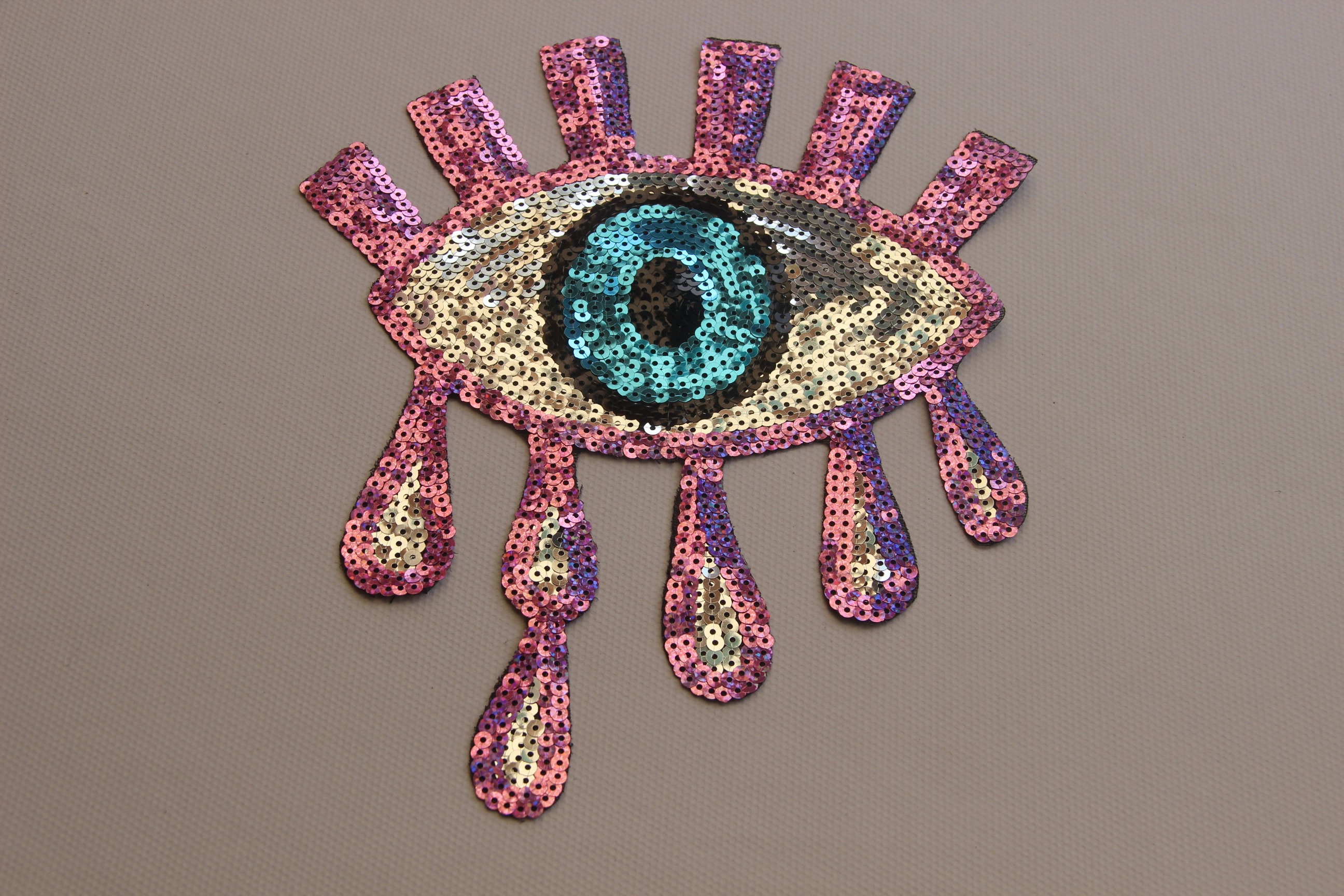Delicate Eye Sequined Applique Patchpaillette Patchsequins - Etsy UK
