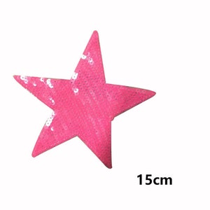 3 Pieces Star Sequined Applique Patch,paillette Patch,sequins Supplies for Coat,t-shirt,costume ...