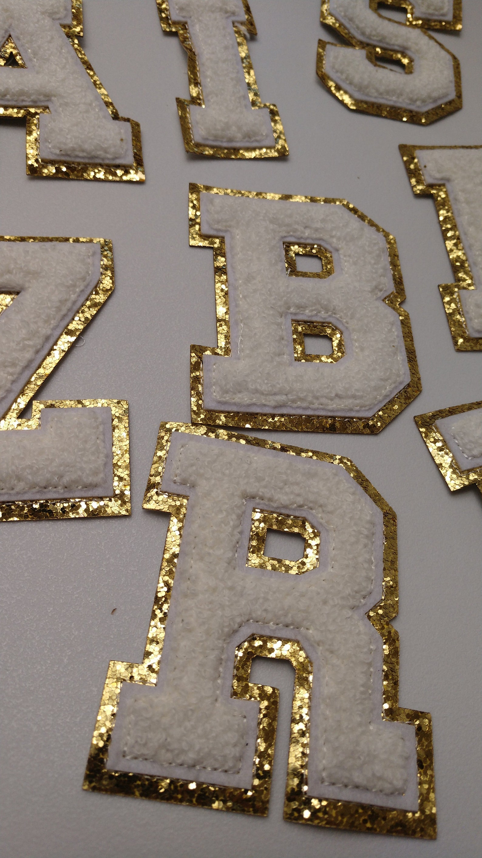 White Embroidered Letter Iron on Applique Patchembroidery - Etsy