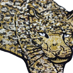 Delicate Tiger Sequined Applique Patch,paillette Patch,sequins Tiger ...