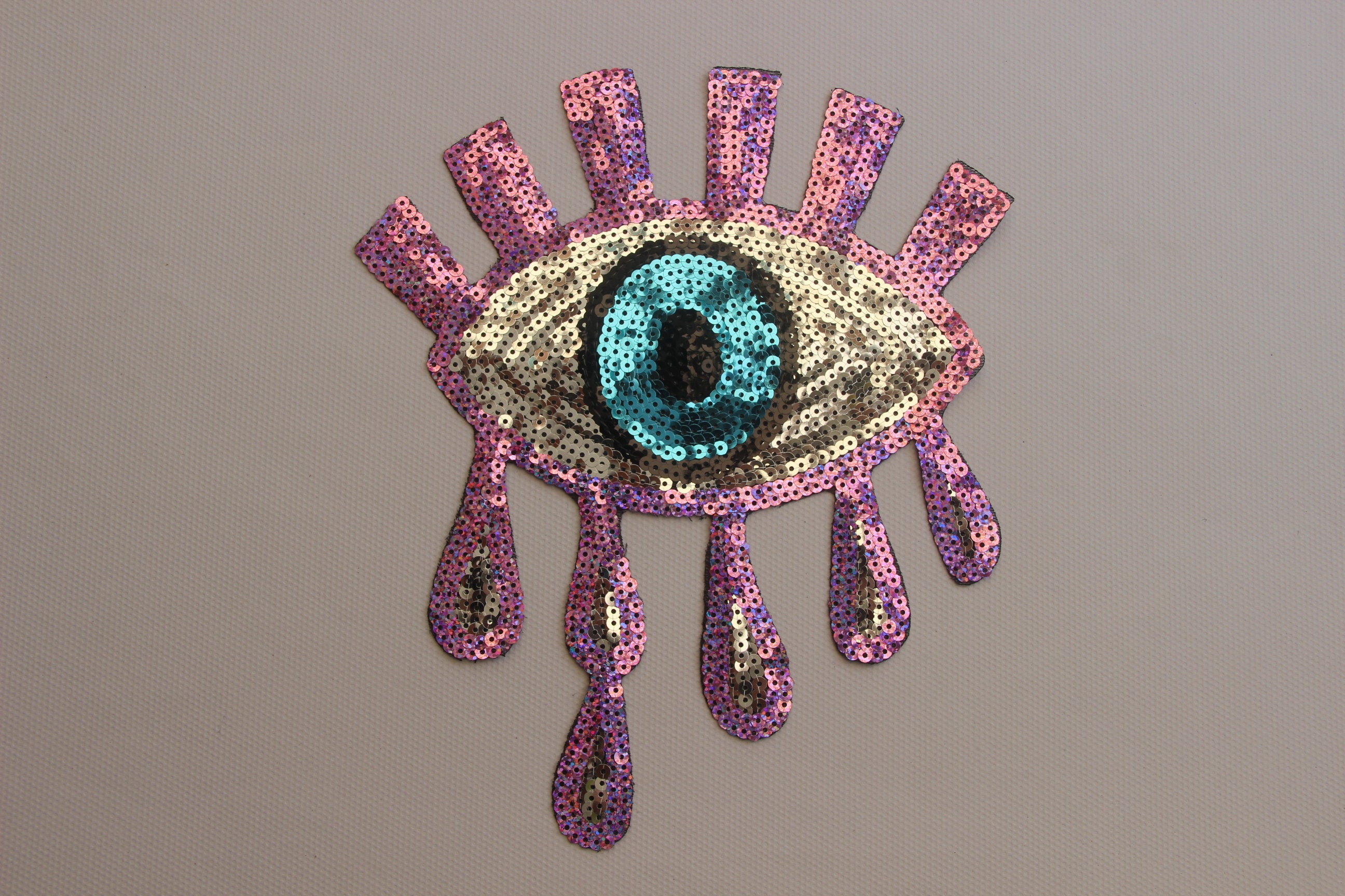 Delicate Eye Sequined Applique Patchpaillette Patchsequins - Etsy UK