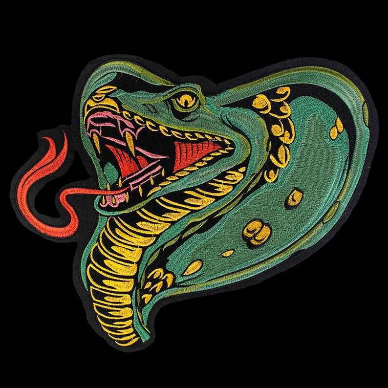 Delicate Snake Embroidered Applique Patchembroidery Snake - Etsy