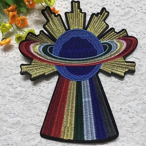 Delicate Planet Embroidered Applique Patch,embroidery Earth Patches for ...