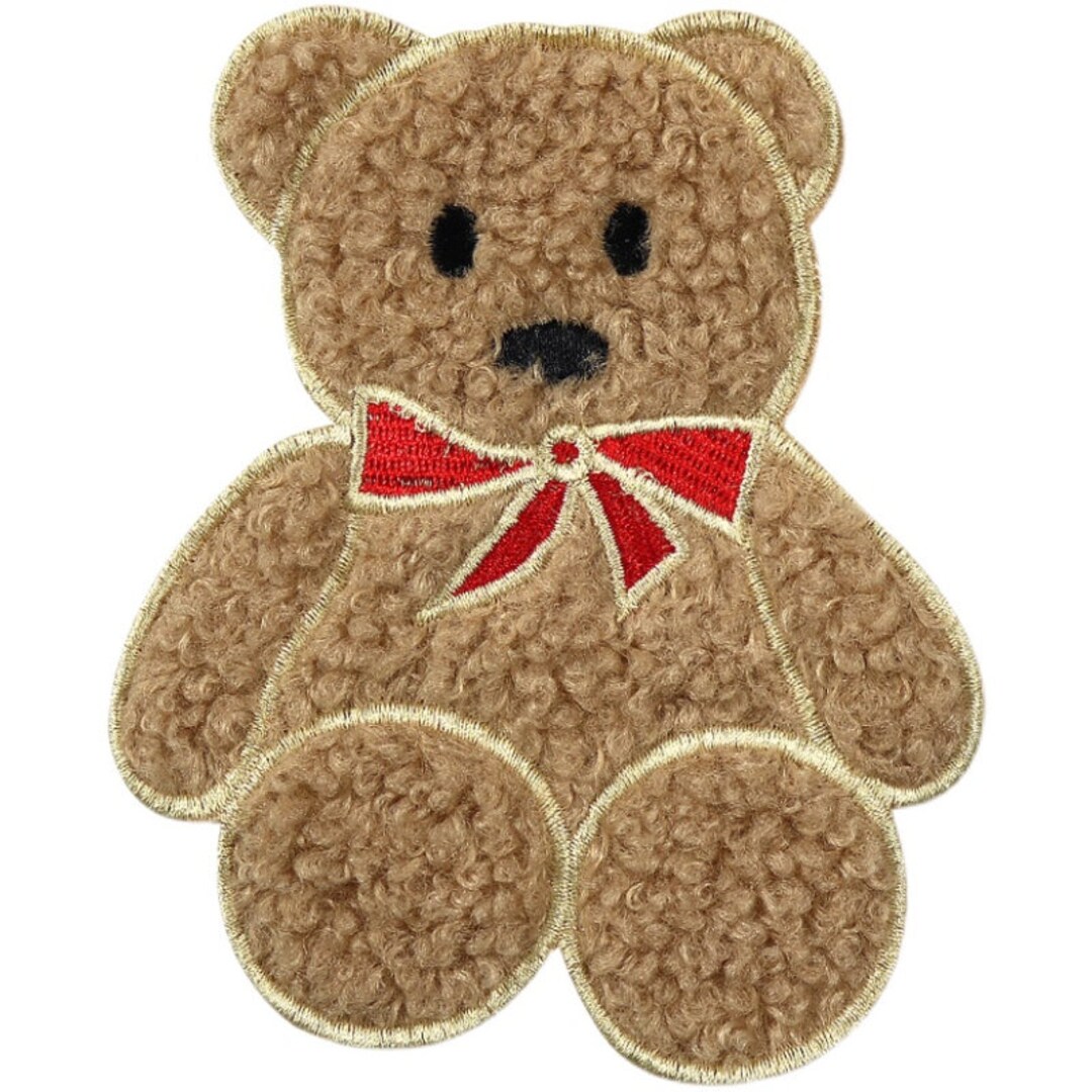 Bear Embroidery Applique Patch,embroidered Bear Patch Supplies for Coat ...