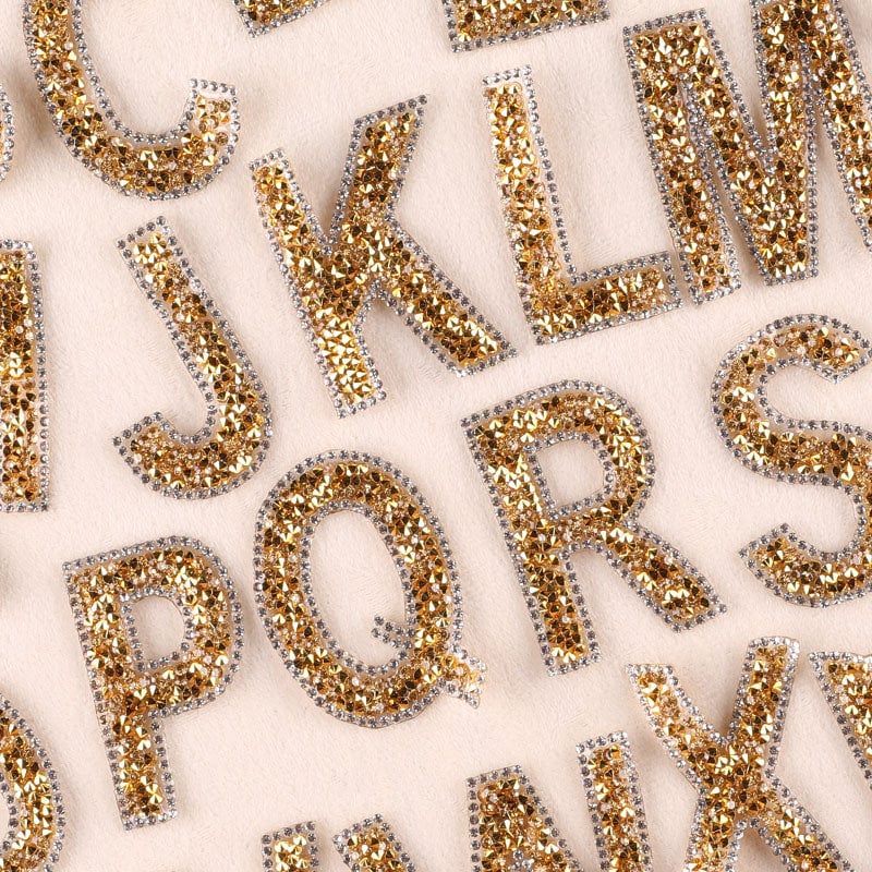 A Set of 26 Pieces Diamond Letters Embroidery Iron on - Etsy