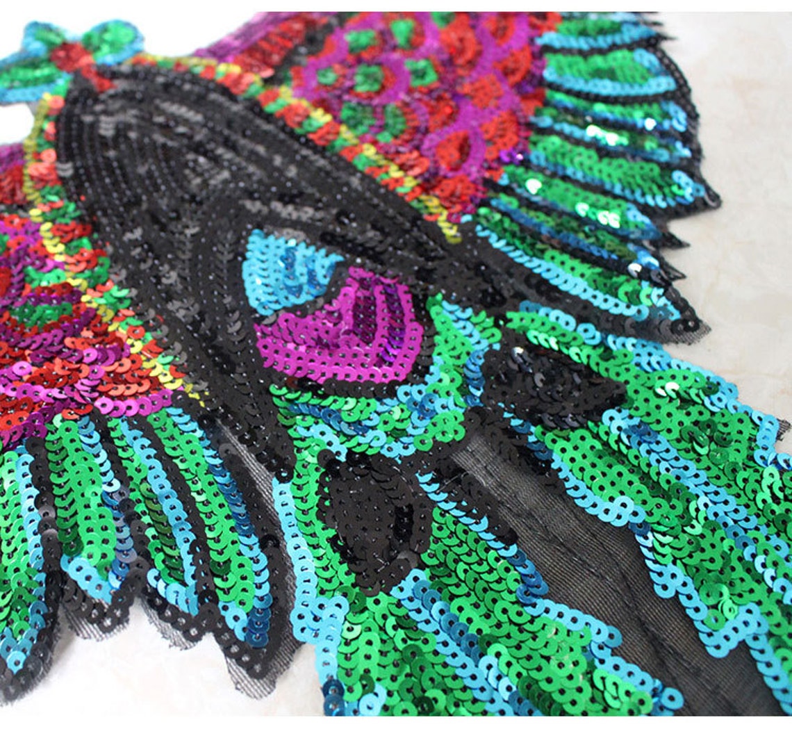 Huge Flying Eagle Sequined Applique Patch,paillette Patch,sequins Patch ...