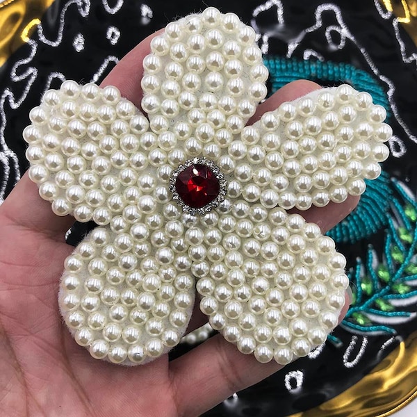 Pearl Beaded Shirt - Etsy