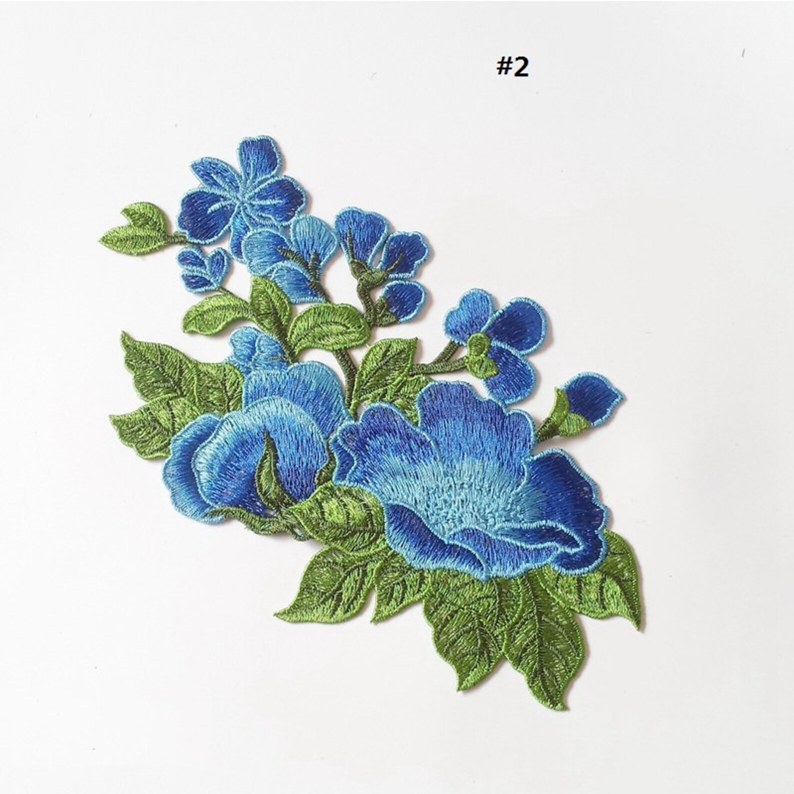 Delicate Embroidered Red Floral Applique Patchvintage Floral - Etsy