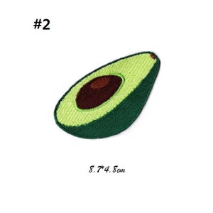 Avocado Embroidered Iron on Applique Patch,embroidery Avocado Iron on ...