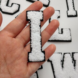 White Embroidered Letters Applique Patch,embroidery Name Letters Patch ...
