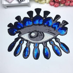 Eye Sequined Embroidery Applique Patch,paillette Patch,sequins Eye ...