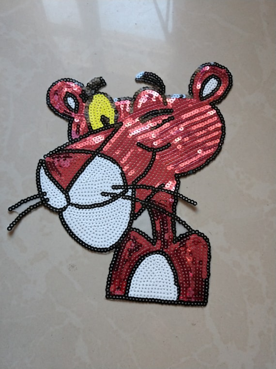 Cartoon Panther Sequined Applique Patchpaillette | Etsy