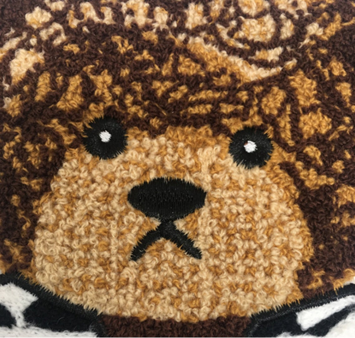 Bear Embroidery Applique Patch,embroidered Bear Patch Supplies for Coat ...