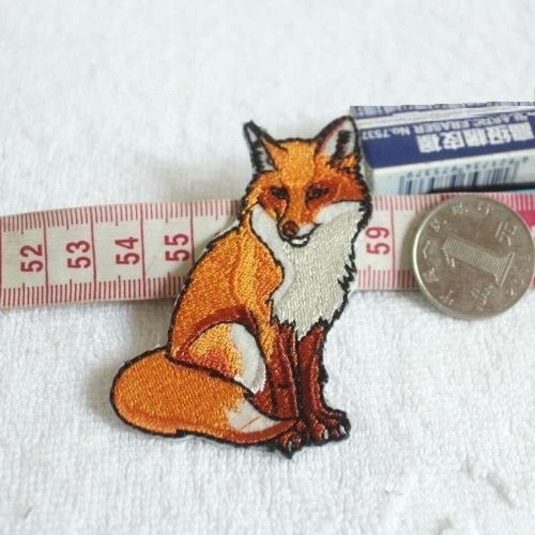 Fox Embroidery Iron on Applique Patch,embroideried Patch Supplies for ...