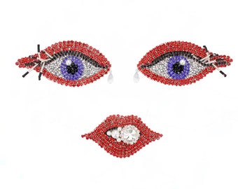 Rhinestone Eye Patch | Etsy