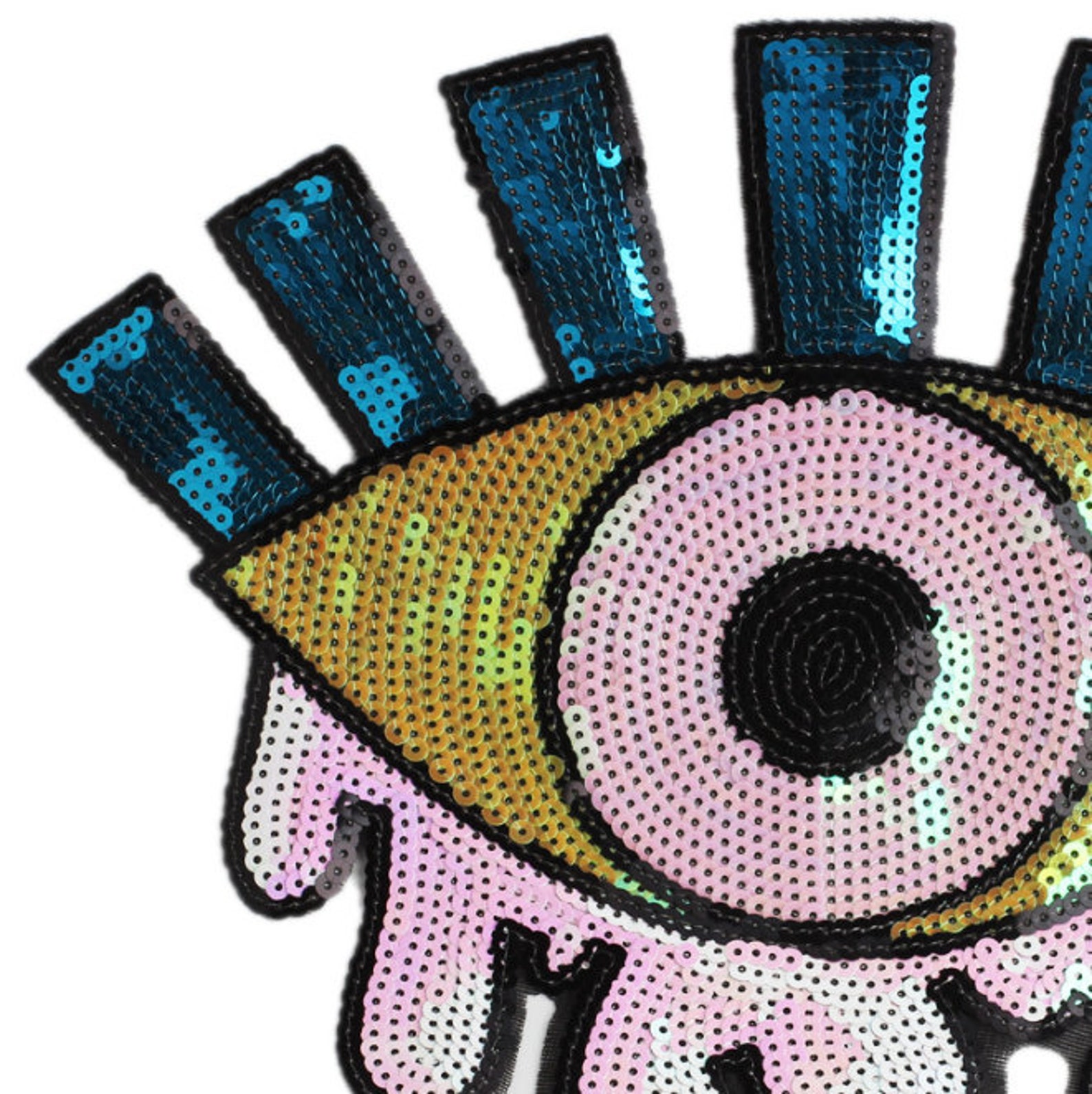 Large Eye Sequined Applique Patchpaillette Patchsequins Eye - Etsy