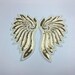 A Pair of Gold Wings Sequined Applique Patchpaillette - Etsy