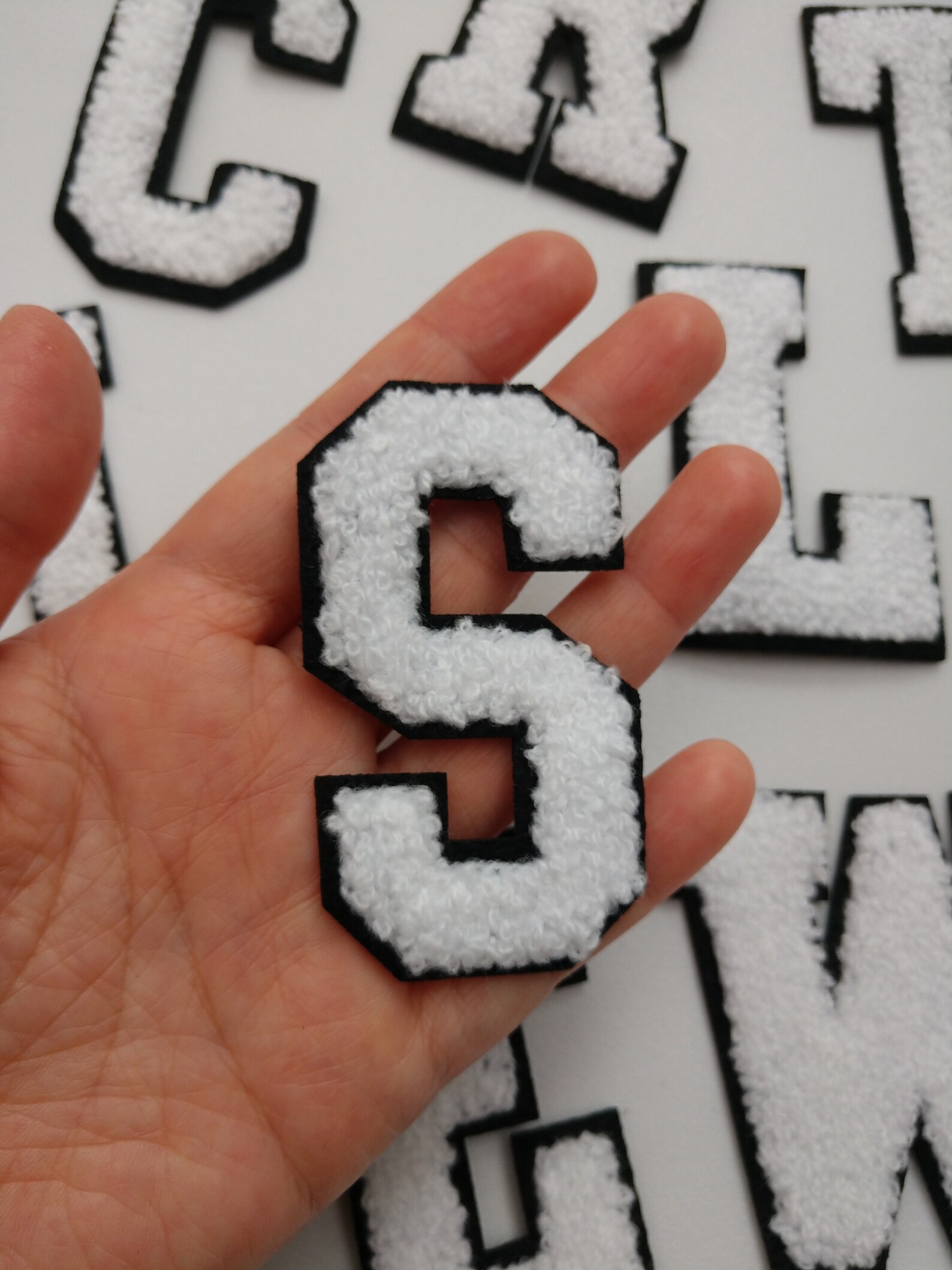 White Embroidered Letters Applique Patchembroidery Name - Etsy