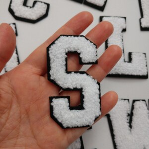 White Embroidered Letters Applique Patch,embroidery Name Letters Patch ...