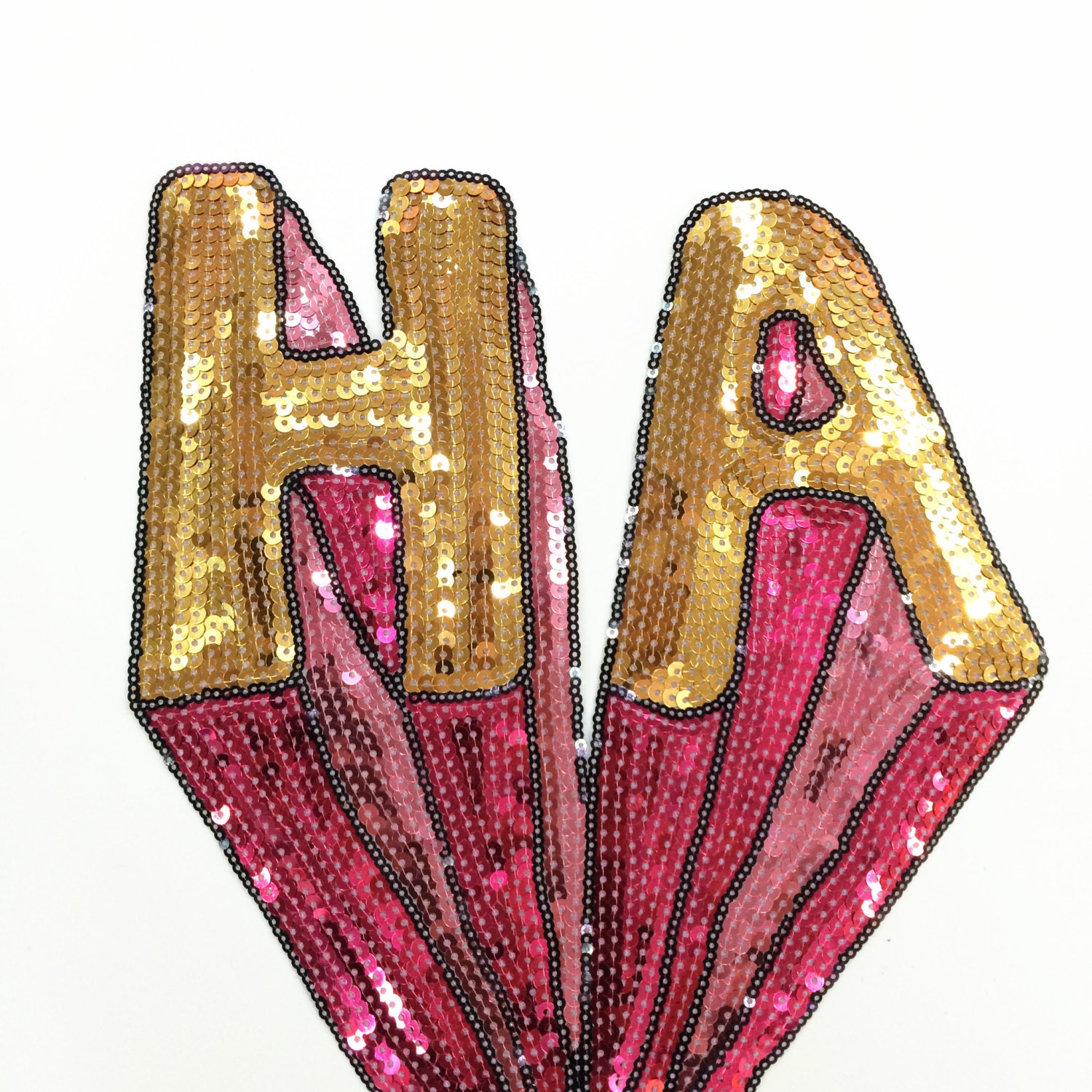 HA Letters 3D Sequined Applique Patchpaillette Patchsequins - Etsy