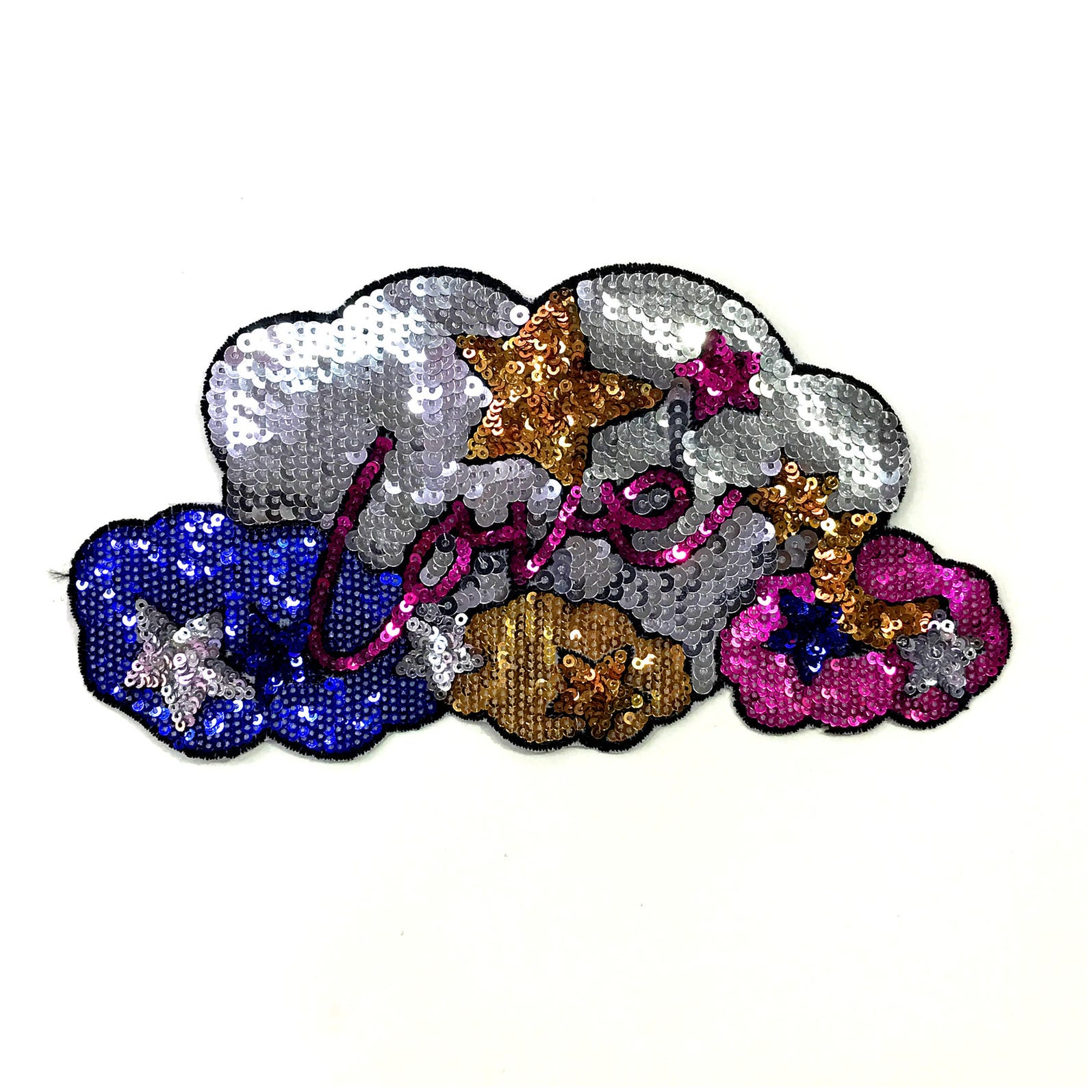Colorful Clouds Sequined Applique Patchpaillette - Etsy