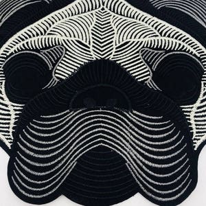 Dog Head Embroidered Applique Patch,embroidery Dog Patches for T-shirt ...