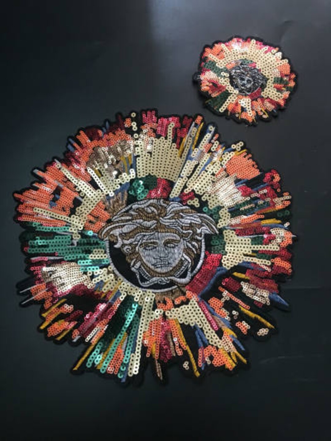 Colorful Sun Sequined Applique Patch,paillette Patch,sequins Patch ...