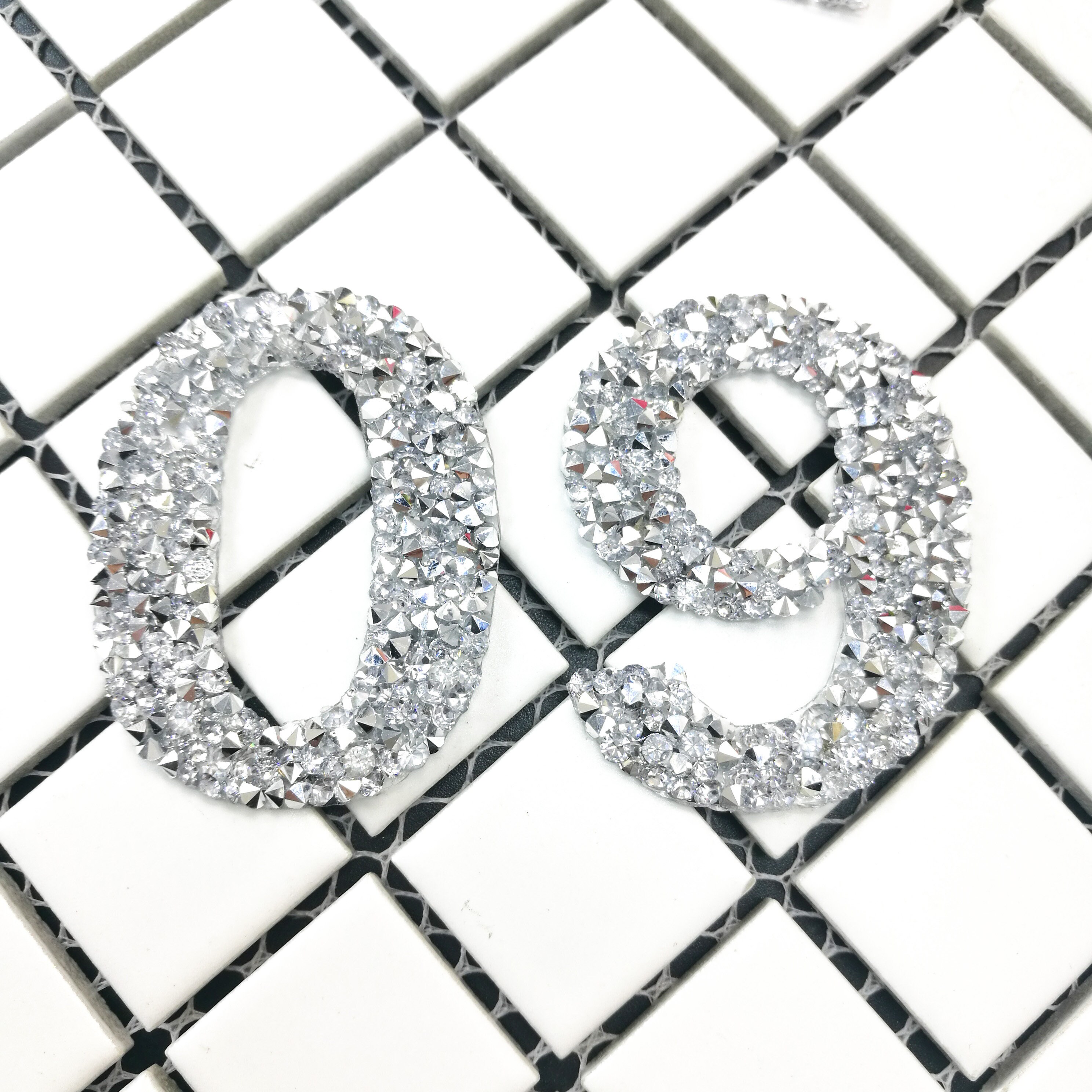 Diamond Numbers Embroidery Sequined Iron on Applique - Etsy