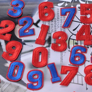 Colorful Embroidered Iron on Numbers Applique Patch,iron on Numerals ...