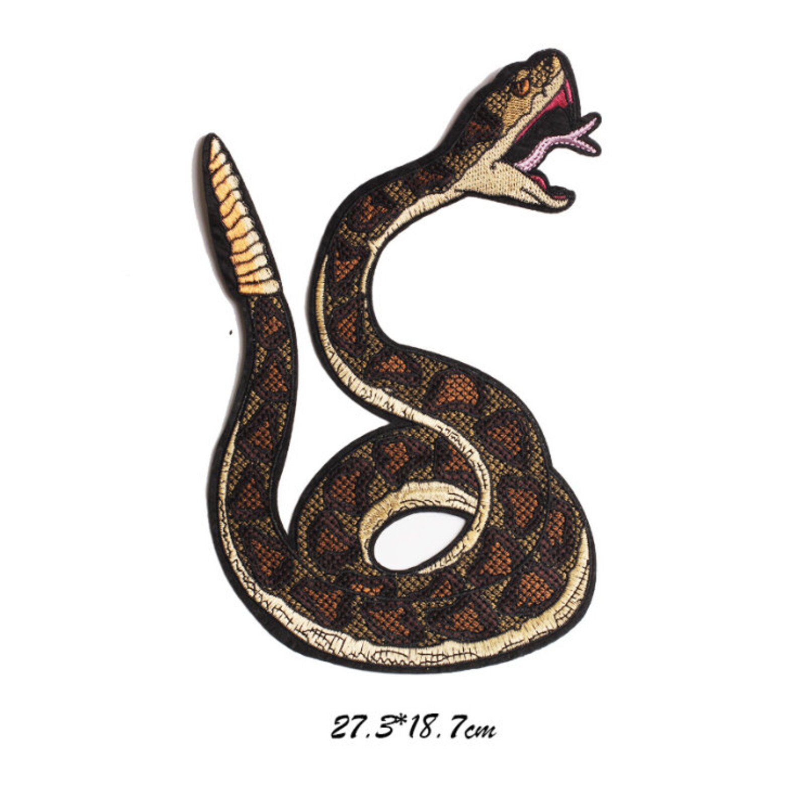 A Pair of Snake Embroidered Iron on Applique Patchembroidery - Etsy