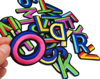 Colorful Embroidered Iron on Numbers Applique Patch,iron on Numerals ...