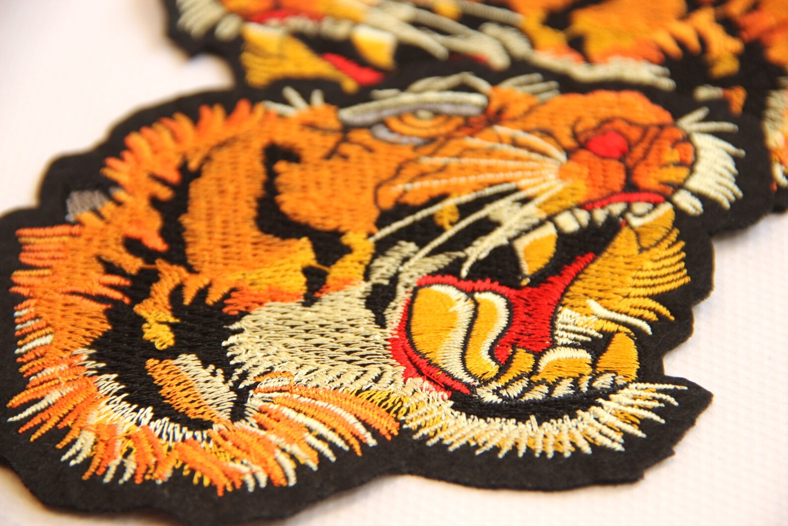 One Pair of Tigers Embroidered Applique Patch,vintage Tiger Patch for T ...