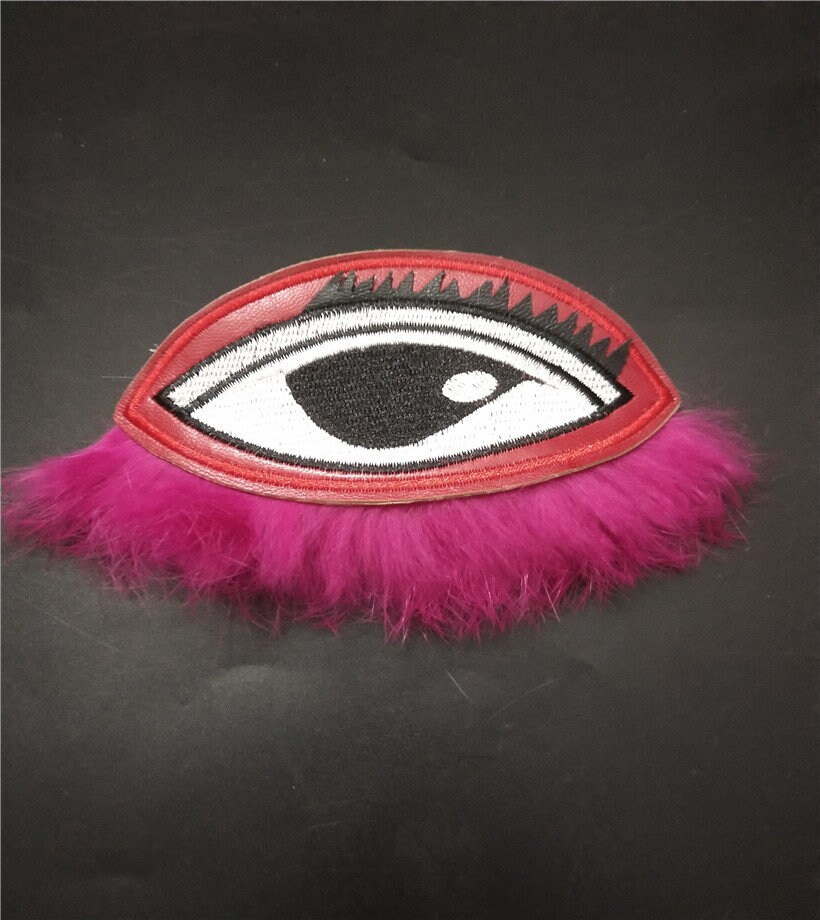 A Pair of Eye Embroidered Applique Patchembroidery Fur Eyes | Etsy