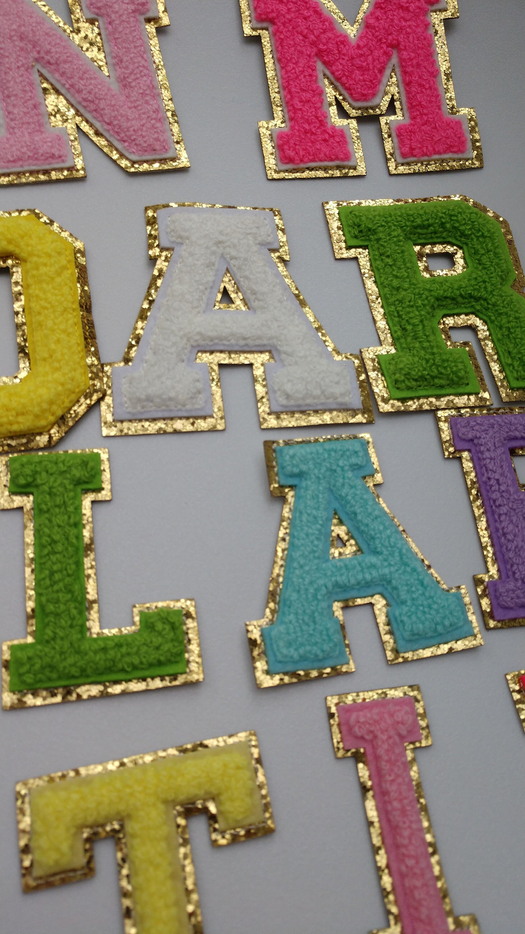 Colorful Embroidered Letter Iron on Applique Patchembroidery - Etsy