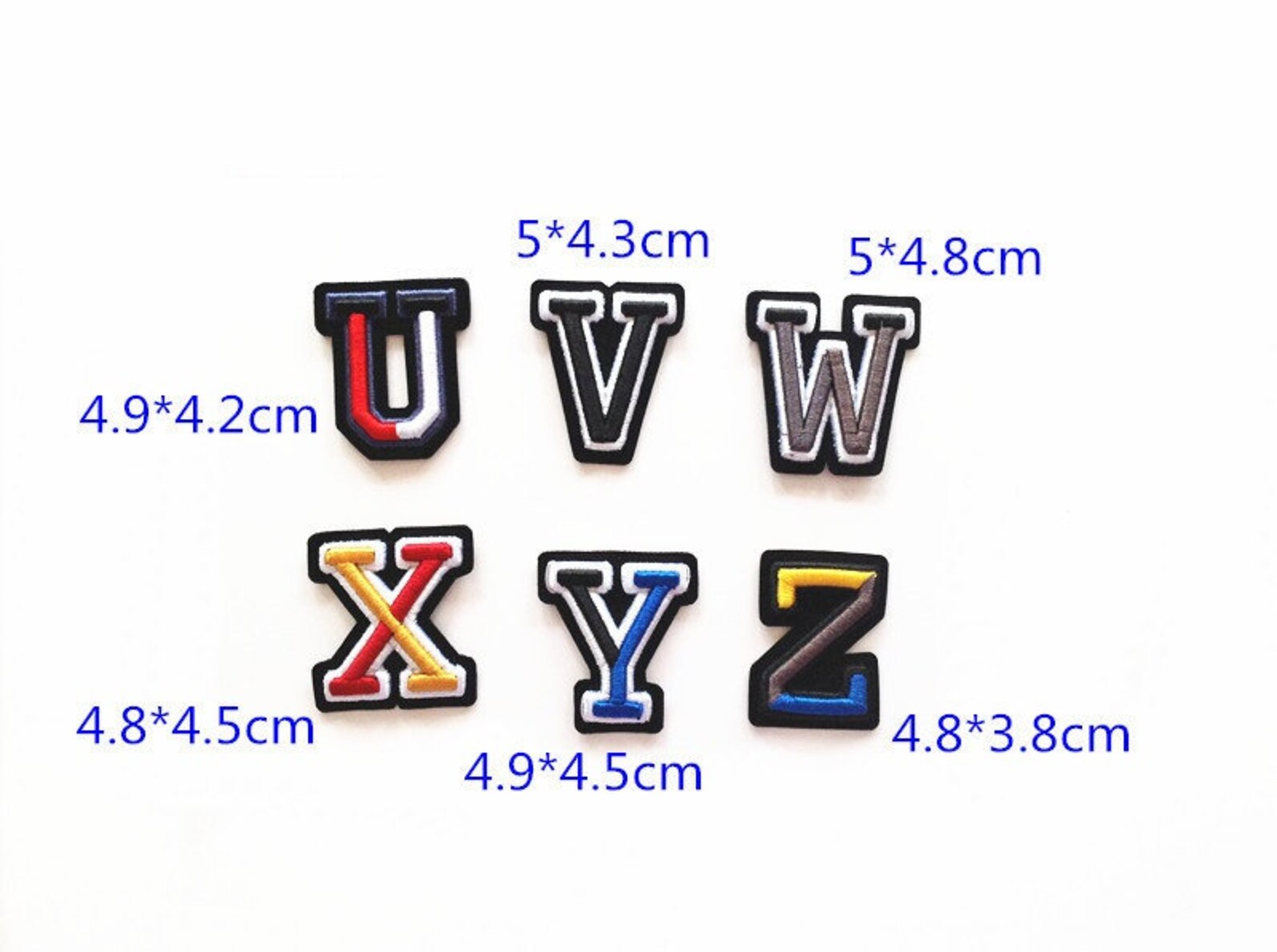 Colorful Embroidered Letters Applique Patch,embroidery Name Letters ...