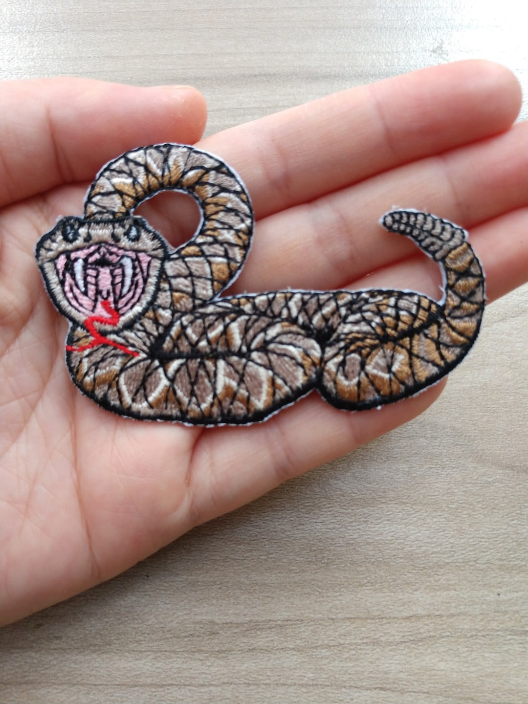 Snake Embroidery Iron on Applique Patch,embroidered Snake Patch ...