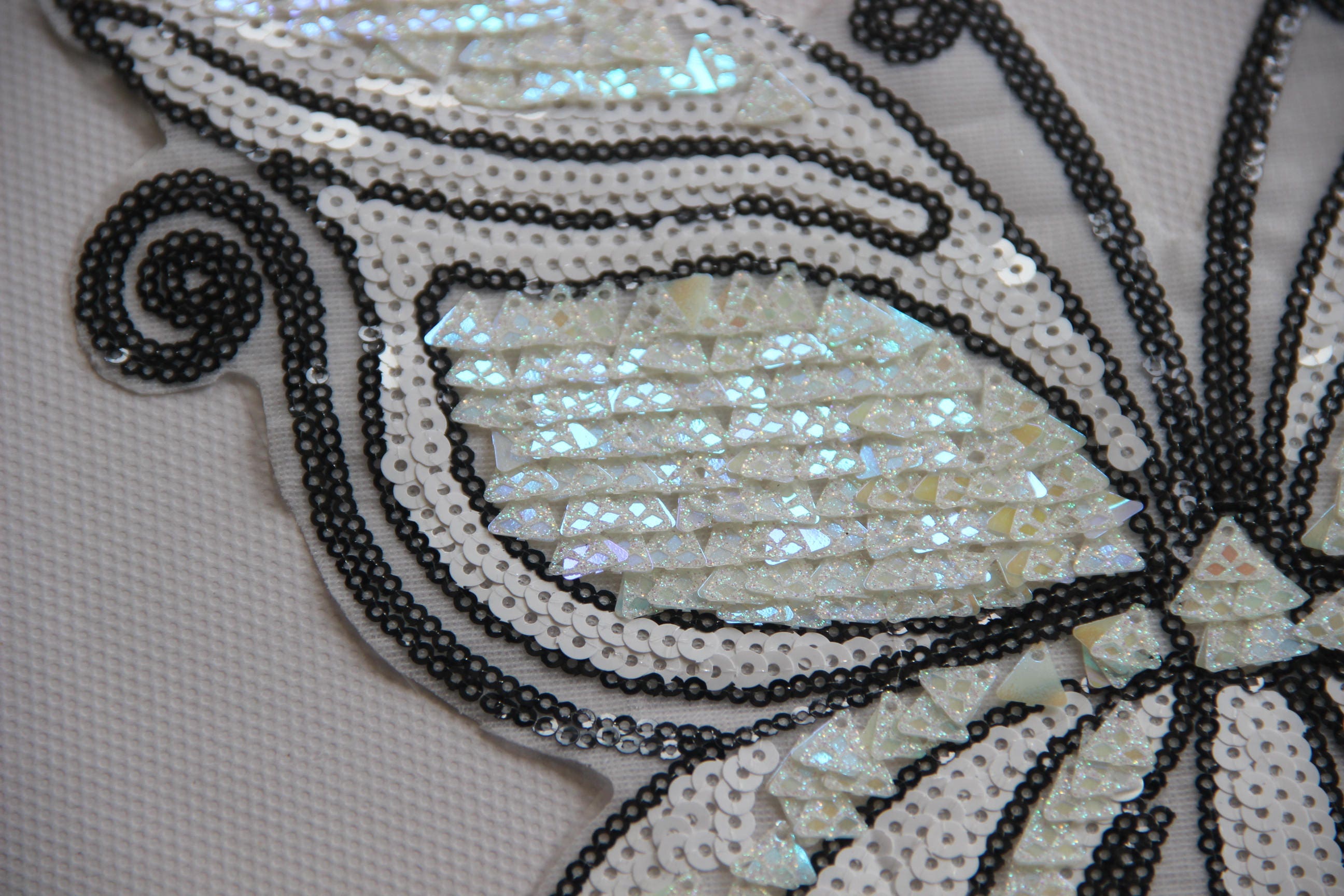 Butterfly Sequined Applique Patchespaillette Patchsequins - Etsy