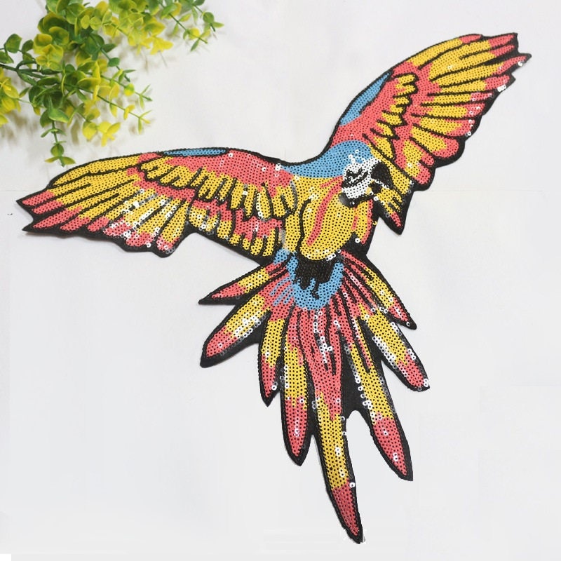 Large Flying Eagle Sequined Applique Patchpaillette - Etsy