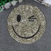 Golden Smile Face Sequined Applique Patch,paillette Patch,sequins Patch ...