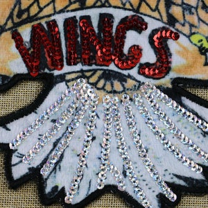Large Eagle Sequined Applique Patchpaillette Patchsequins - Etsy