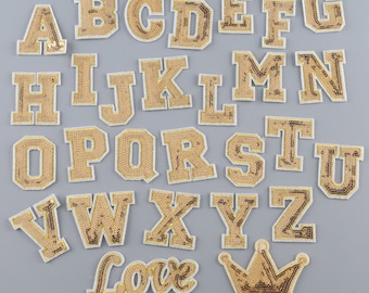 Letters Patch Alphabet Embroidered Applique Colorful Letters - Etsy