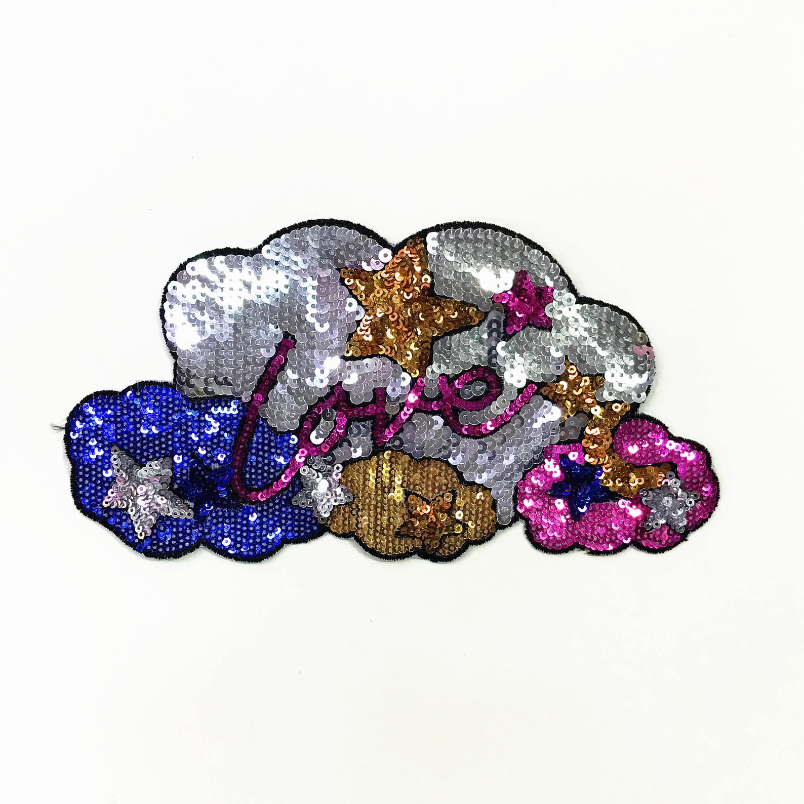 Colorful Clouds Sequined Applique Patchpaillette - Etsy