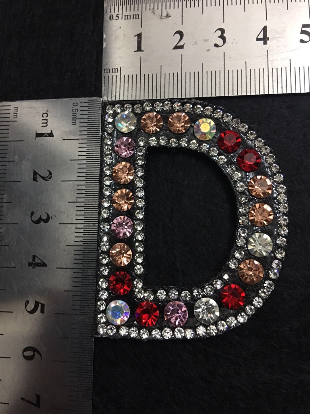 Colorful Diamond and Rhinestone Letters Iron on Applique - Etsy